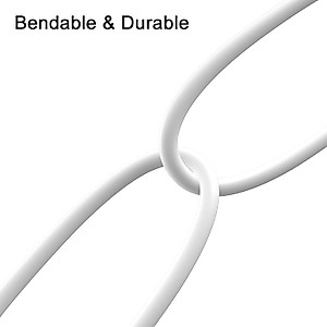 WILDHD DC Power Extension Cable 33ft 1.35mm x 3.5mm Compatible with 5V DC Adapter Cord for CCTV Security Camera IP Camera Standalone DVR (33ft DC3.5mm Plug White)