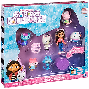 Gabby's Dollhouse, Deluxe Figure Gift Set with 7 Toy Figures and Surprise Accessory, Kids Toys for Ages 3 and up
