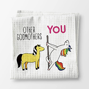 Other Godmothers VS You Lovely Bath Towel, Funny Best Godmother Gifts Decorative Towel,Godmothers Birthday Gifts,Godmother Gifts from Godchild