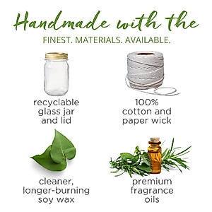 Birthday Cake Scented Candle for Home | Non Toxic Long Lasting Soy Candles | Delicious Scent | One Pint Mason Jar | Hand Made in The USA by Stillwater Bath and Body