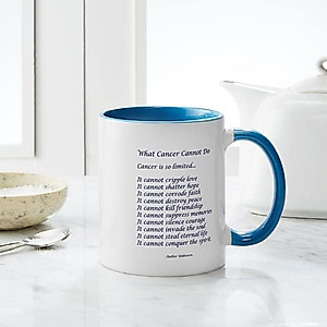 CafePress What Cancer Cannot Do Poem Mug Ceramic Coffee Mug, Tea Cup 11 oz
