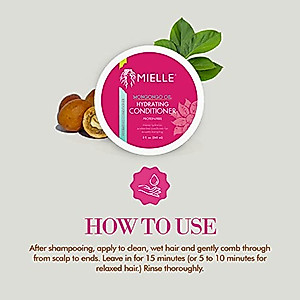 Mielle Organics Mongongo Oil Protein-Free Hydrating Conditioner, 8 Ounces