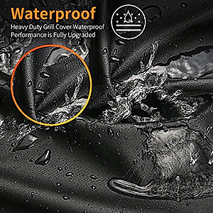 PENDEJATO BBQ Grill Cover, 420D Heavy Duty Grill Cover Rip-Proof, Outdoor Waterproof BBQ Cover,Fits of Weber Gas Grill Cover Charbroil Grill & Brinkmann Grill and More (41" L x 19" W x 40" H)