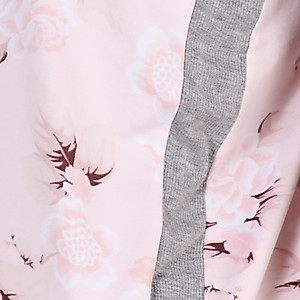 TAHARI Summer Pajamas for Women, Two piece Lace Trim Tank and Elastic Waist Shorts Pajama Sets, Women’s Sleepwear, Pink Flowers, Small