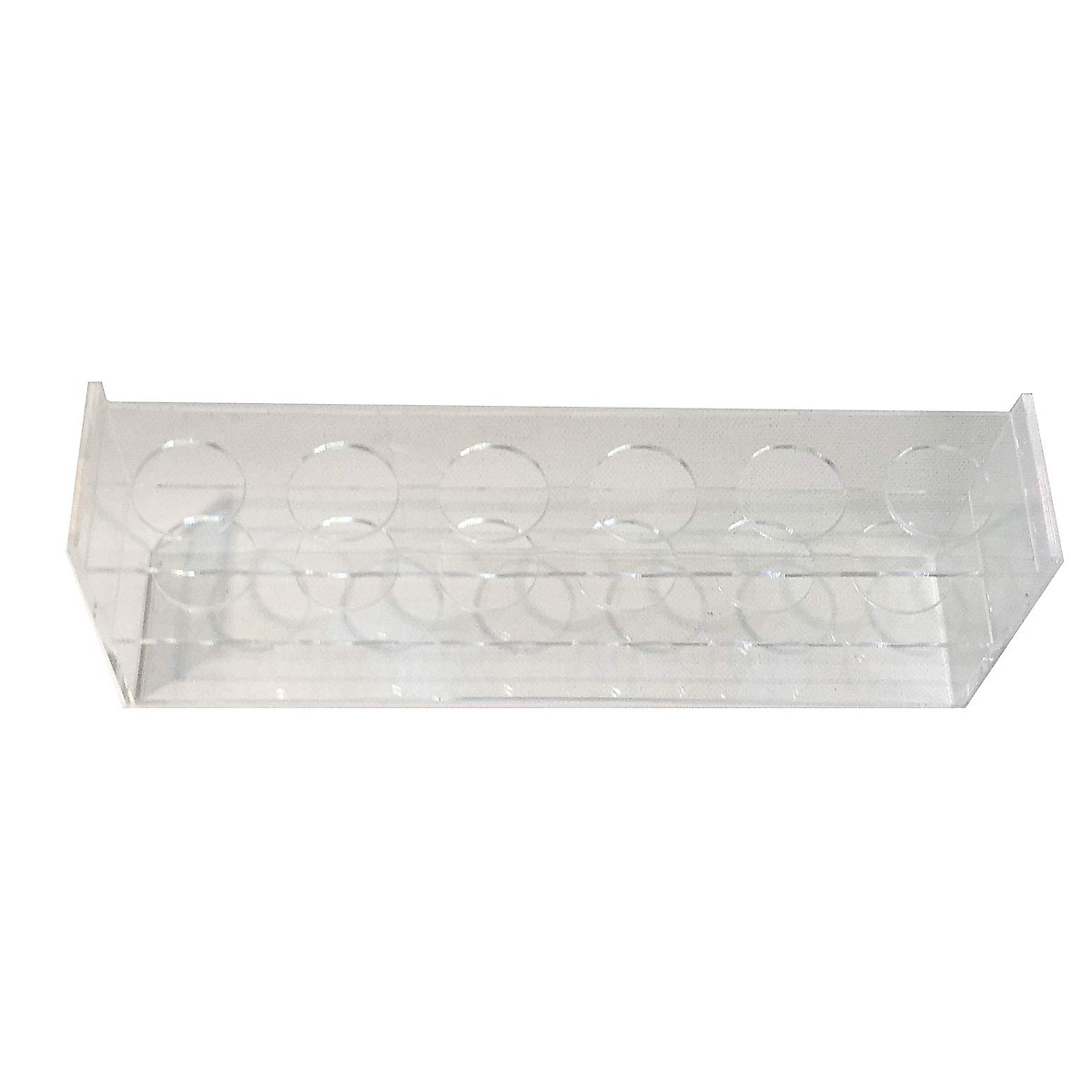 6 Hole Clear Acrylic Plastic Test Tube Bud Vase Spice Rack for Vials Bottles Toothbrush Razor Pen Display Stand