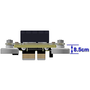 ADT-Link Dual 90Degree Right Angle PCIe 3.0 x1 to x1 Extension Cable R11SL-TL 8G/BPS High Speed PCI Express 1x Riser Card Ribbon Extender