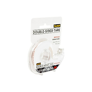 Scotch Tape Double Sided Removable, 1/2 in x 300 in, 1/Pack, Removable and Double Sided (2002-CFT)