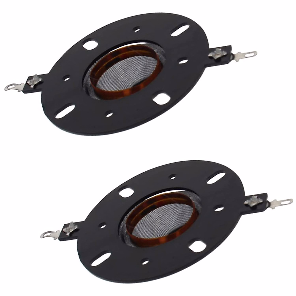 Heyiarbeit 2Pcs 25.5mm/1.00" Tweeter Voice Coil Audio Speaker High Tone Silk Film Rack Dome Tweeter Accessory for Audio Replacement