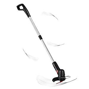Newooh Garden Tool,Cordless String Trimmer Cordless Rechargeable Grass Trimmer String Grass Trimmer for Garden Lawn Weeding
