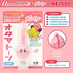 Otamatone Melody [Special Edition Nintendo Kirby] - Fun Japanese Electronic Musical Kids Toy Synthesizer Instrument by Maywa Denki [Includes Keychain Attachment and English Instructions]
