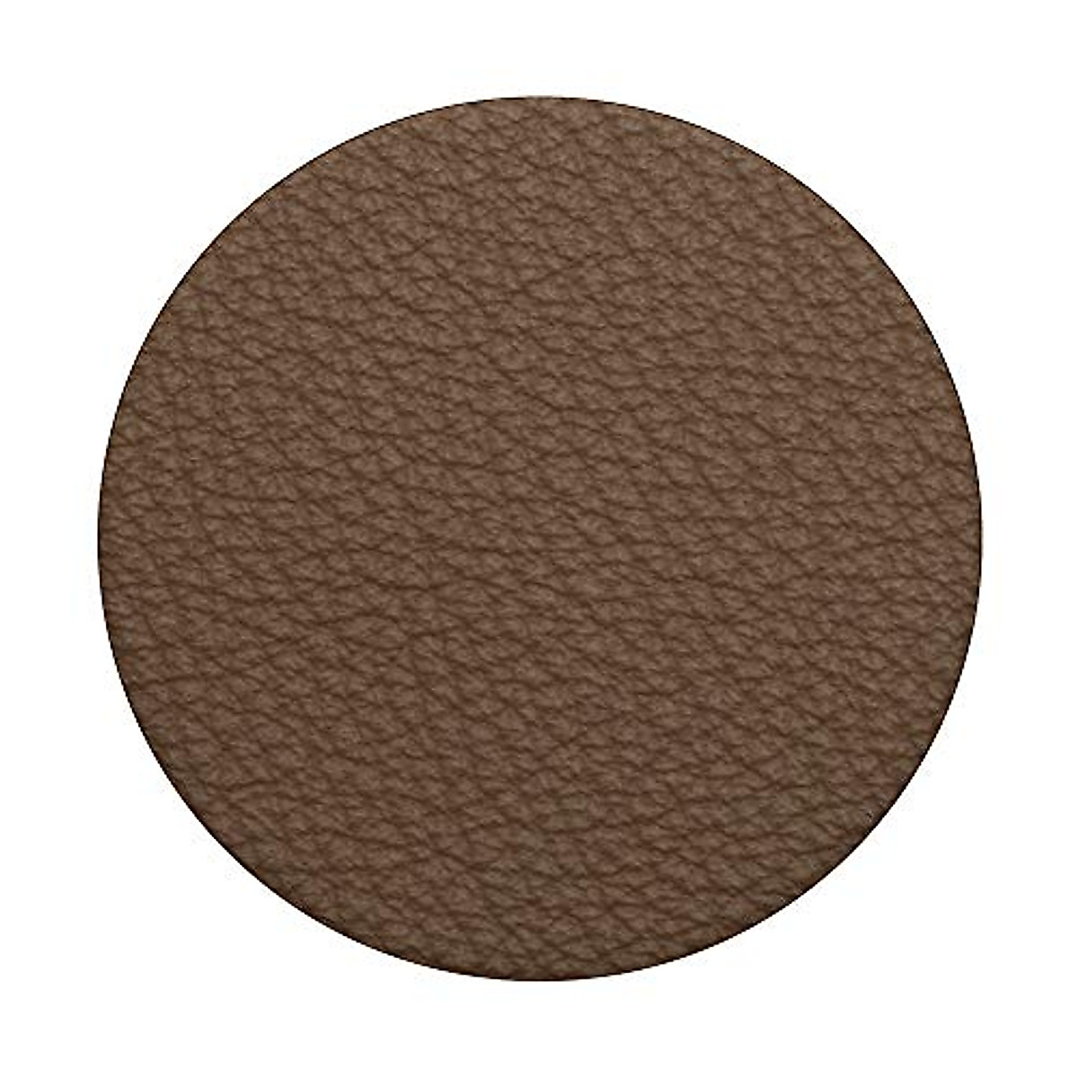 Dark Brown Leather PopSockets PopGrip: Swappable Grip for Phones & Tablets