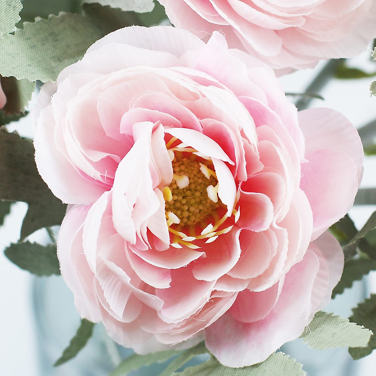 Tinsow Artificial Persian Buttercups Roses Flowers for Flower Arrangement, Home Decoration, 10.6" Faux Garden Ranunculus for Parties and Wedding Decoration (8, Pink)