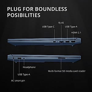 HP Victus Gaming Laptop, 15.6'' FHD 144Hz IPS Display, Intel Core i5-13420H, NVIDIA GeForce RTX 3050, 16GB RAM, 1TB PCIe SSD, Backlit Keyboard, Wi-Fi 6, HD Camera, Win 11 Pro, Blue, 32GB USB Card