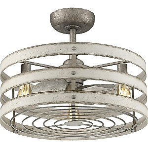 Progress Lighting P250012-141-22 Gulliver Ceiling Fans, 18-1/8" x 23-1/2", Gray