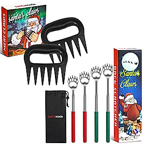 SANTAMADE Santa's Claws Stocking Stuffers for Men Women, Meat Claws for Shredding and Back Scratchers