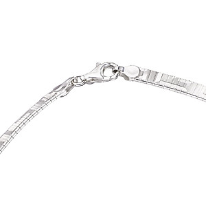 Ross-Simons Italian Sterling Silver Greek Key Cleopatra Necklace. 20 inches