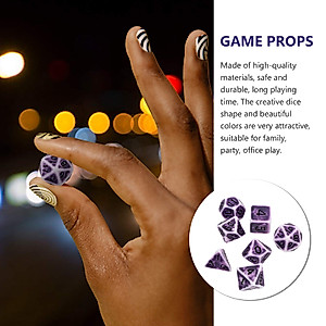 7pcs Polyhedral Dice Set Board Game Dice Dice RPG MTG Dice Set for D&D Games Roleplay Party Supplies
