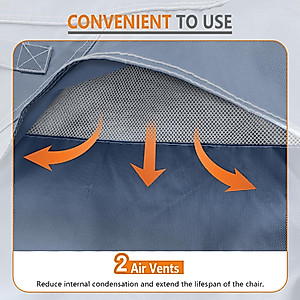 HWmatyCover Waterproof Patio Furniture Covers with Sealed Seam Heavy Duty Outdoor Chaise Lounge Covers 1Pack - 75.9" Wx 30" D x 25.9" H, Grey (M)