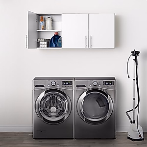 Prepac Elite 3-Door Wall Cabinet/Pantry Storage Cabinet | White, 54W x 24H x 12D | Versatile Garage Wall Cabinet by Prepac