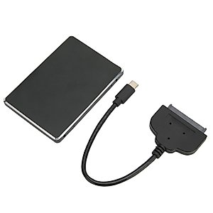 SSD Adapter Box Kit, Top and Bottom Cover Construction 10Gbps Transfer, Aluminum Material Lightweight and Durable, MSata to SATA HDD SSD Suitable for Windows