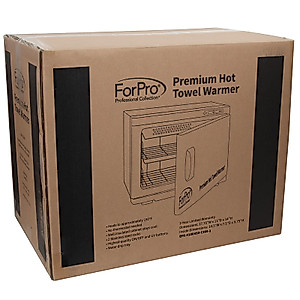 ForPro Professional Collection Premium Hot Towel Warmer, 23L Extra Large Capacity, Two Stainless Steel Racks, White