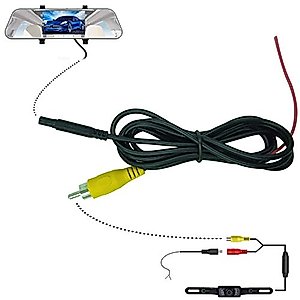 Backup Camera Rearview Camera Video Cable CVBS RCA Male Connector to 4 PIN Female Adapter Wire,Rear View Camera CVBS RCA Female Connector to 4 Pin Male Adapter Wire