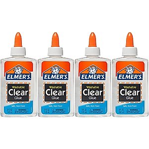 Elmer's Washable Clear Glue, 9 Ounce Bottle (Pack of 4)