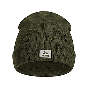 DANISH ENDURANCE Sustainable Classic Beanie for Men & Women, Plain Kitted Hat