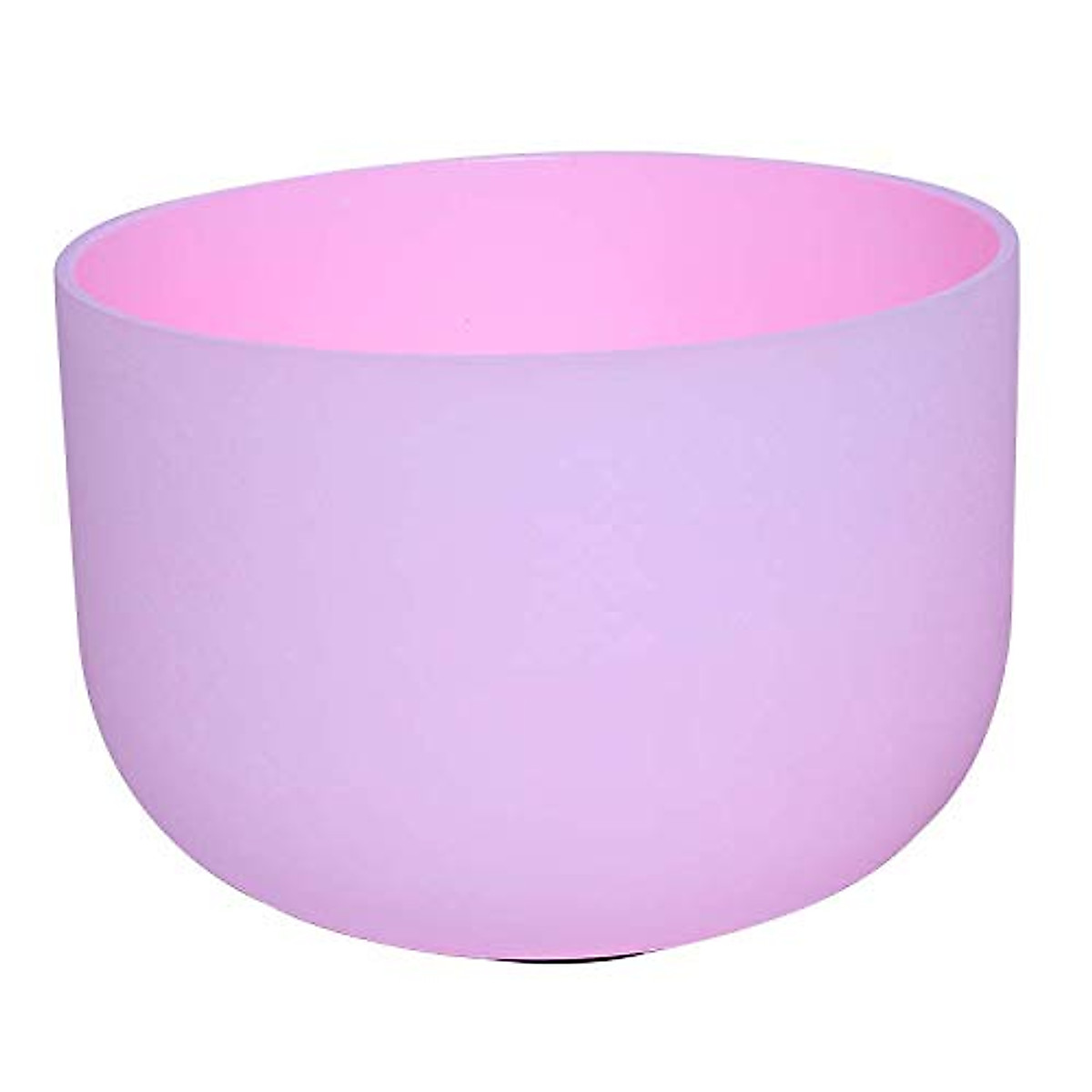 ENERGYSOUND Perfect Pitch 432Hz Frosted F Note Heart Chakra Pink Colored Frosted Quartz Crystal Singing Bowl 10 inch mallet and o-ring included
