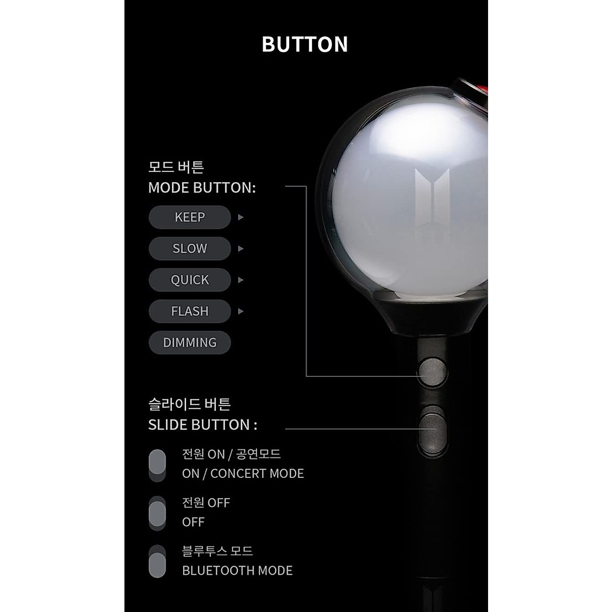 [Official] Bangtan Boys Fanlight Map of The Soul Special Edition Light Stick Plastic