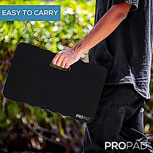 Thick Kneeling Pad, Garden Kneeler for Gardening, Bath Kneeler for Baby Bath, Kneeling Mat for Exercise & Yoga, Knee Pad for Work, Floor Foam Pad, Extra Large (XL) 18 x 11 x 1.5 Inches, Black