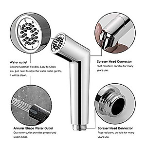 ZLOCYIVHE Handheld Bidet Sprayer for Toilet, Spray Attachment with Hose for Feminine Wash, Baby Cloth Diaper Washer, Cleaner and Shower Sprayer for Pet, Bathroom Or Toilet,B Set(A Set)