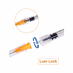 1ml with 25 Gauge 1 Inch, Lab Supplies for Industrial Scientific Labs, Liquid Measuring, Pack of 20