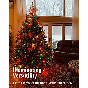 Baczao Purple C7 Light Bulbs 6 Pack, 1W Small C7 LED Christmas Light Replacement Bulbs, E12 Candelabra Base, Non-Dimmable, Red Night Light Bulb for Outdoor Xmas String Lights Window