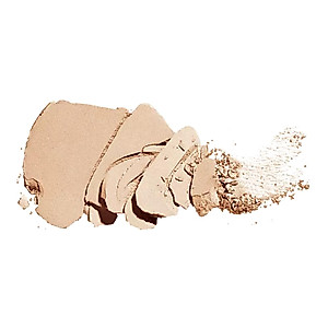 Flower Beauty Light Illusion Perfecting Powder - Pressed Powder Face Makeup, Buildable Medium Coverage with Blurring Pigments, Includes Mirror & Sponge (Beige)