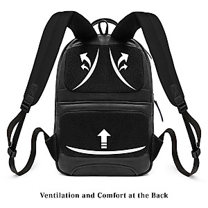 LUXEORIA Genuine Leather Backpack for Men and Women, Minimalistic Backpack, Handmade Retro Style 15.6" Laptop Bag, Daypack with Utility Pockets & Trolley Sleeve - Black