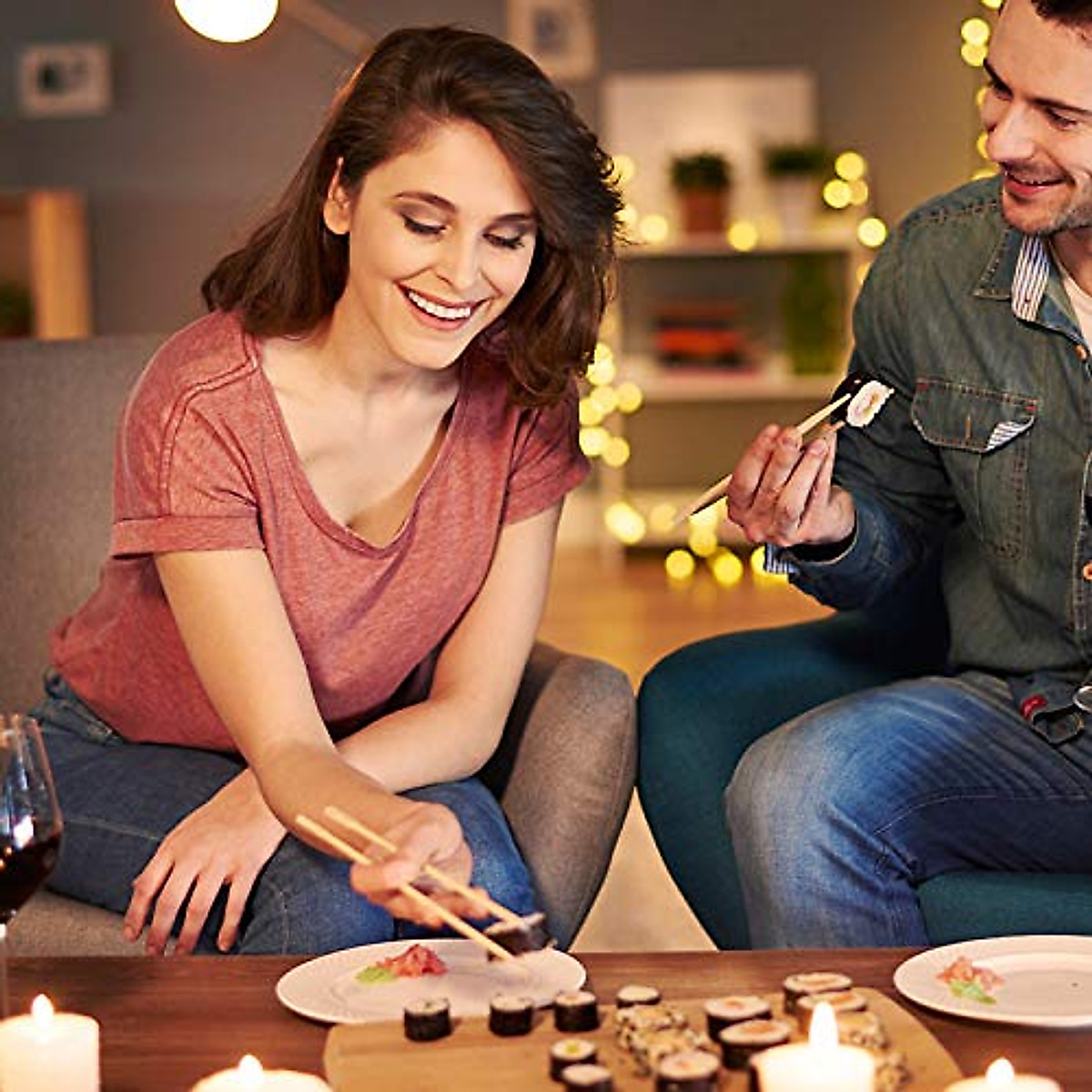 Sushi Making Kit, Sushi Roller Set, All in One Sushi Maker Kit, with Bamboo Rolling Mat, Sushi Bazooka, Chopsticks Holders, Rice Paddle, Avocado Slicer for Beginners, Kids, Family, Friends, Home