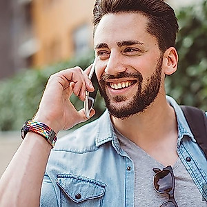 Ouwegaga Compatible with Galaxy Watch 6 Band/Samsung Galaxy Watch 7 5 4 Band 40mm 44mm/Watch 5 Pro 45mm/Watch 4 6 Classic 42mm 46mm 43mm 47mm/Watch FE/Watch 3 41mm, 20mm Nylon Braided Solo Loop Strap