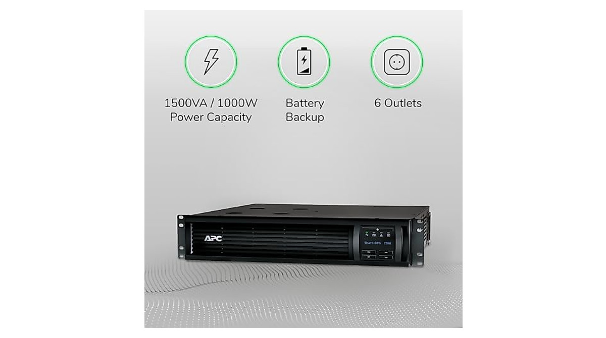 APC 1500VA Smart UPS with SmartConnect, SMT1500RM2UC Rack Mount UPS ...