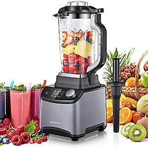 Professional Countertop Blenders for Kitchen, Housnat 2200W Max High Power Commercial Blender with LED Display, 8 Preset Programs, 8 Adjustable Speed, Blender for Shakes and Smoothies, Frozen Fruit, Crushing Ice, Veggies