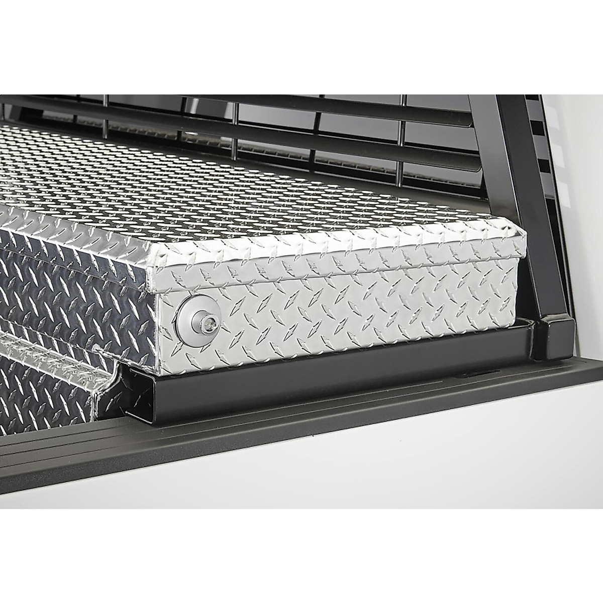 BACKRACK | 30112TB | Truck Bed Headache Rack 21" Toolbox Hardware Kit | Fits '04-'14 Ford F-150 (Steel Body)