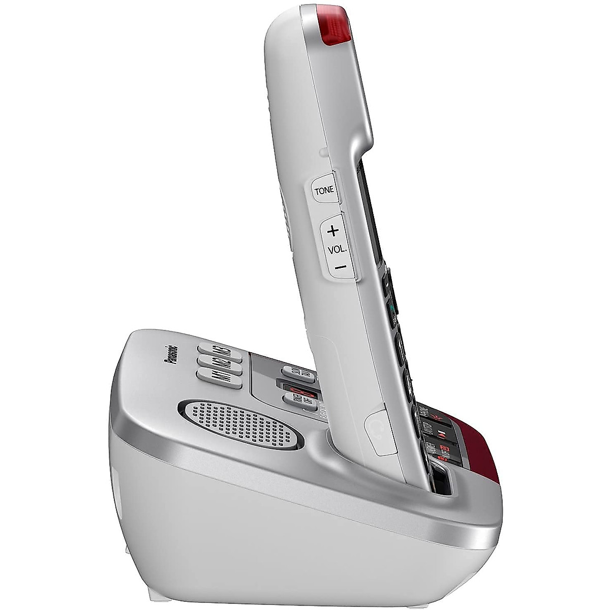 Panasonic KX-TGM450S + (2) KX-TGMA45S Digital Answering Machine with Volume Boost Control for Amplified Caller Voice Cordless Telephone-3 Handset