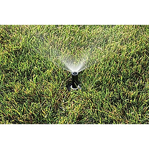 Rain Bird 1802QDSPRS Pressure Regulating (PRS) Professional Dual Spray Pop-Up Sprinkler, 90° Quarter Circle Pattern, 8' - 15' Spray Distance, 2" Pop-up Height , Black