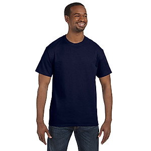 Hanes Mens Tagless 100% Cotton T-Shirt, XL, Navy