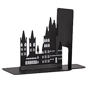Seven20 Harry Potter Hogwarts Bookends - Metal Hogwarts School Castle Cutout Design - Great Decorative Gift for Any Harry Potter Book Fan