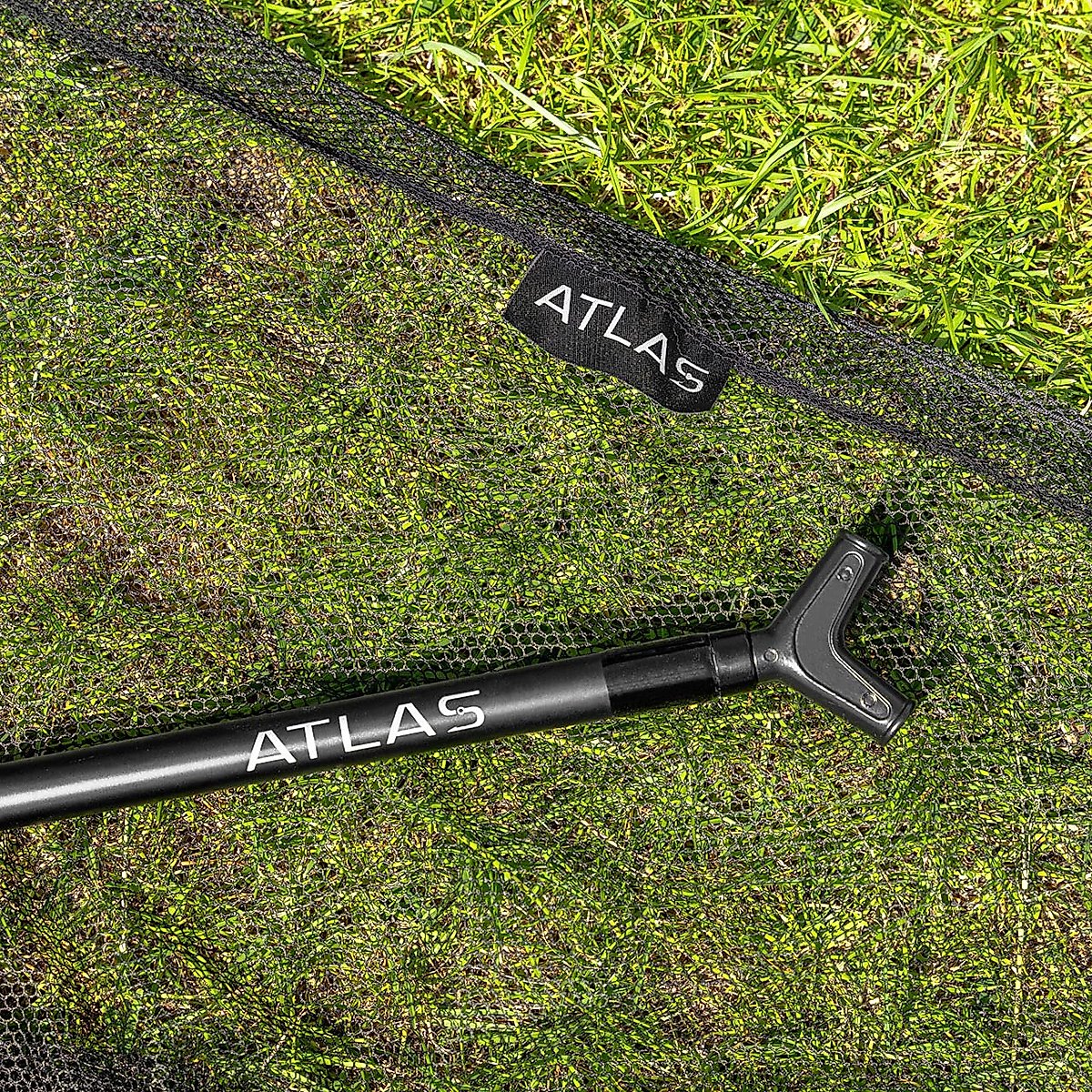 ATLAS 42 Inch Landing Net - Fishing Landing Net | 2-Part Carp Fishing Net | Carbon Handle Fishing Net | Long-Lasting Landing Net | Carp Fishing Accessories