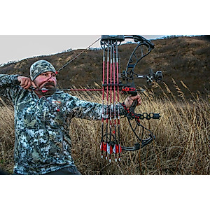 Carbon Express Maxima Red SD Carbon Arrow - 6 Pack, Black & Red, 350 (50871)