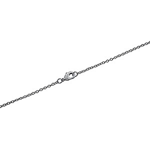 Amazon Essentials Sterling Silver Blue Pressed Flower Heart Pendant Necklace, 16' (previously Amazon Collection)