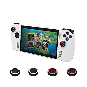 Joystick Replacement Cap Thumb Grip for Rog Ally Gaming Console, Silicone Joystick Cap Analog Stick Cap, 3D Analog Cap Skin Replacement Part (Pack of 4)
