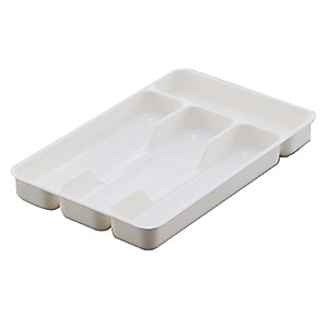 Lerpwige 2pcs Organizer Tray For Cutlery Silverware Flatware Kitchen Utensils Holder Drawer Dividers For Fork Spoon Office Tableware Organizer